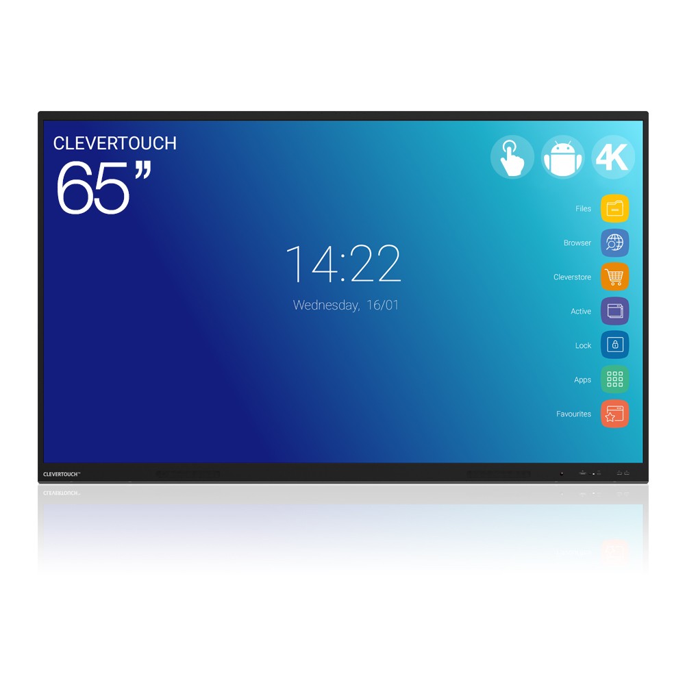 Écran tactile interactif Android Clevertouch Impact Plus 2 65" 4K